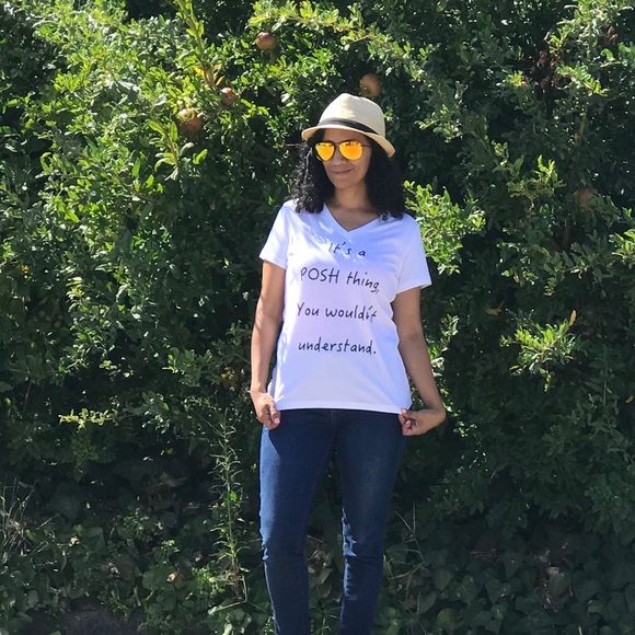 Tops | Its A Posh Thing V Neck Tshirt | Poshmark